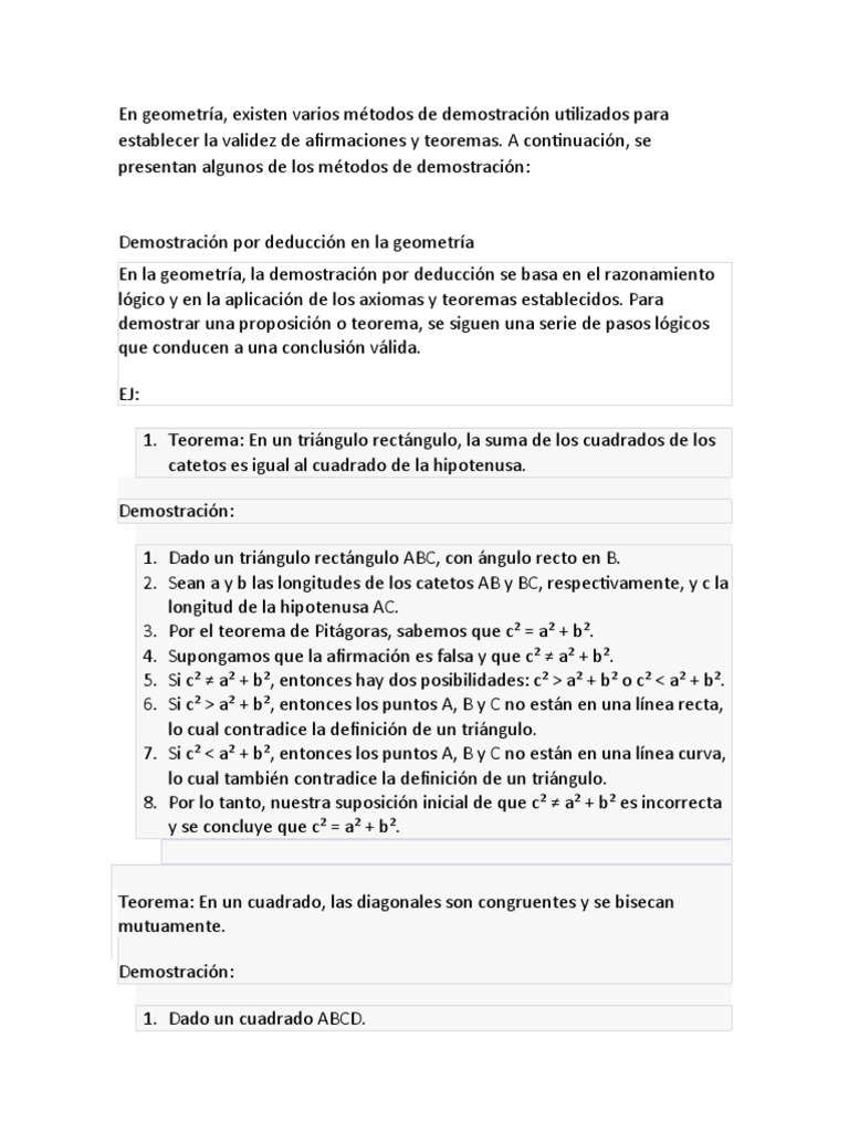 Demostraciones en La Geometria | Descargar gratis PDF | Prueba ...