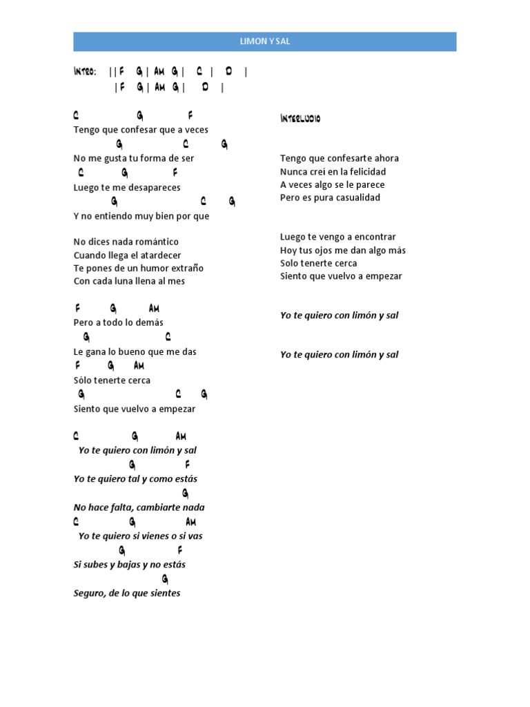 Limon y Sal | PDF