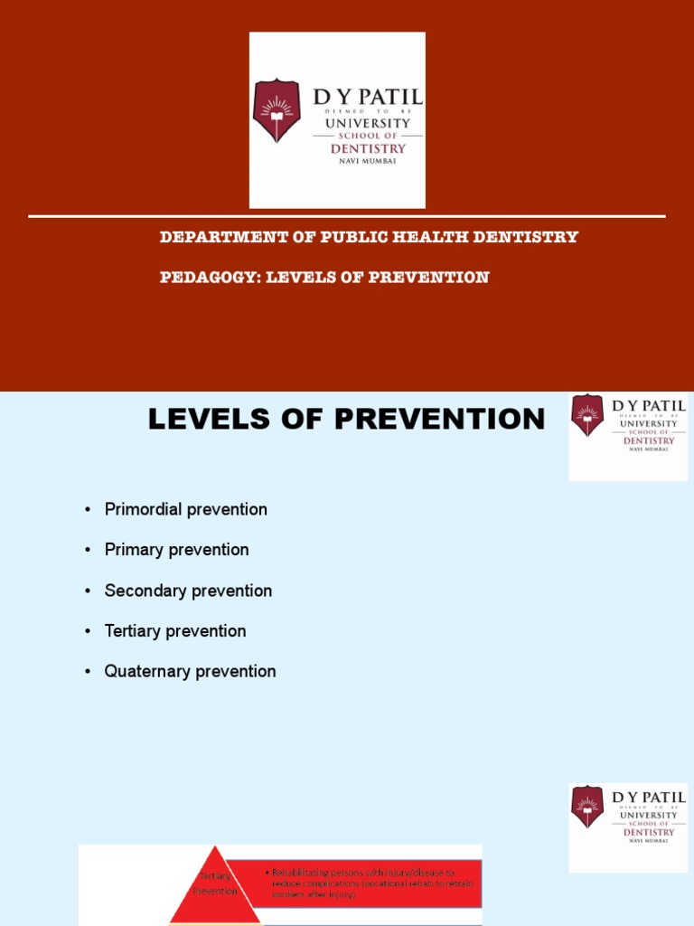 Levels of Prevention in Public Health | PDF | Wellness