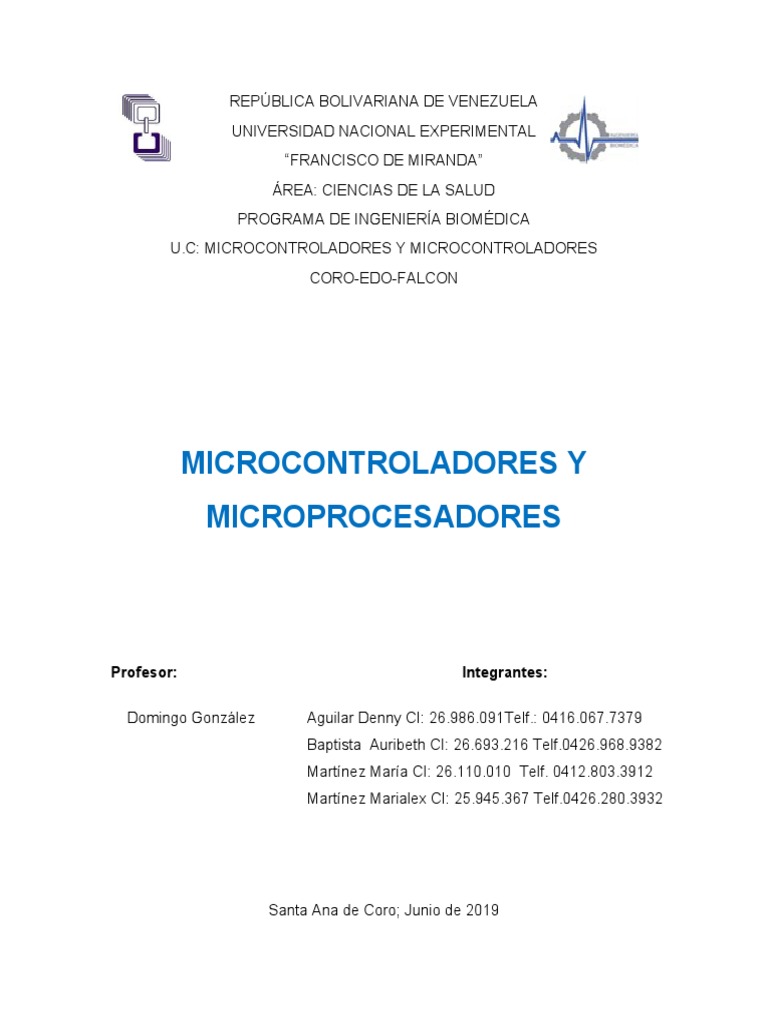 Arquitectura de Un Microcontrolador | PDF | Computadoras