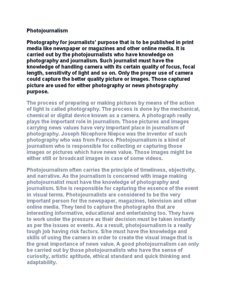 Unit 2 Photography | PDF | Social Science