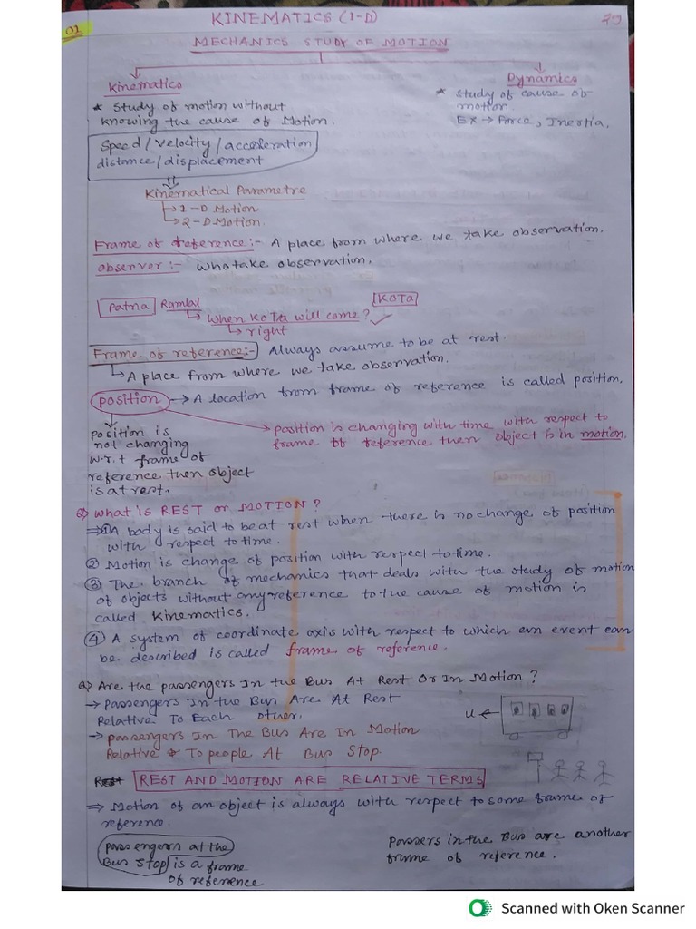 Kinematics 1D | PDF