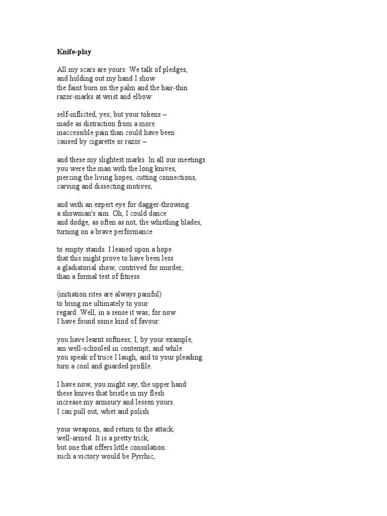 Advice To A Discarded Lover | PDF