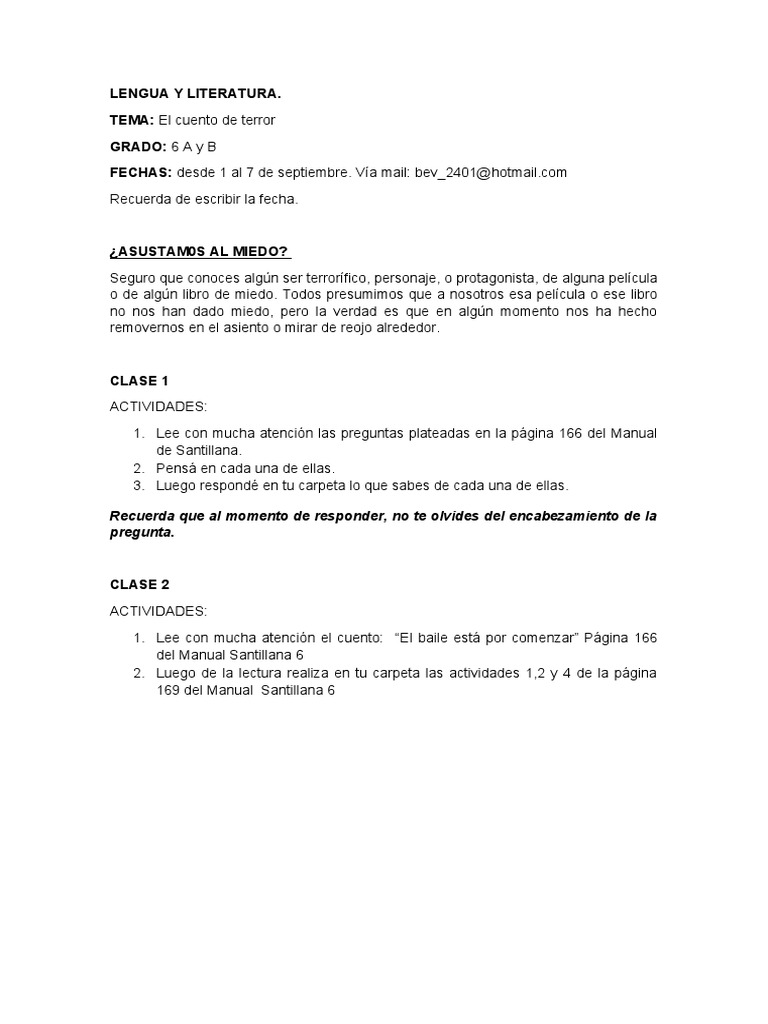 Lengua y Literatura 6 | PDF