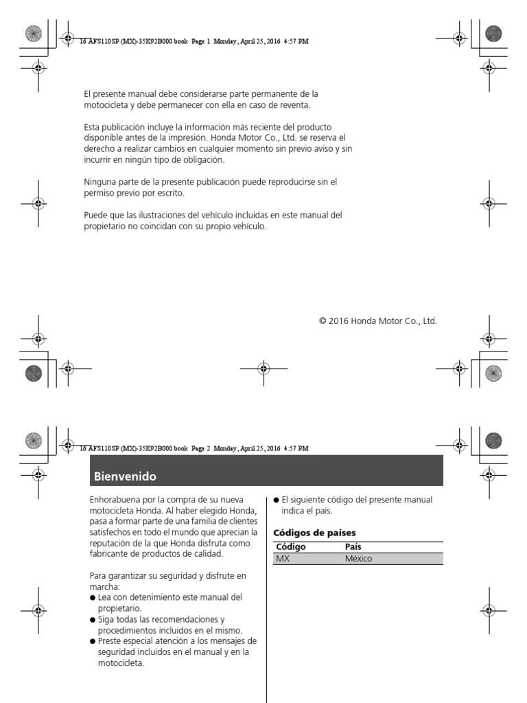 Manual WAVE110 2022 | PDF