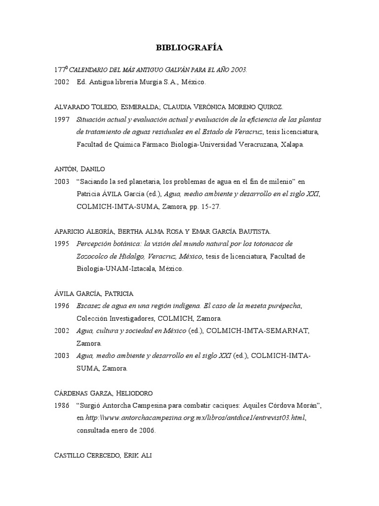 Agua y Política en La Sierra Totonaca - Bibliografia | PDF | México