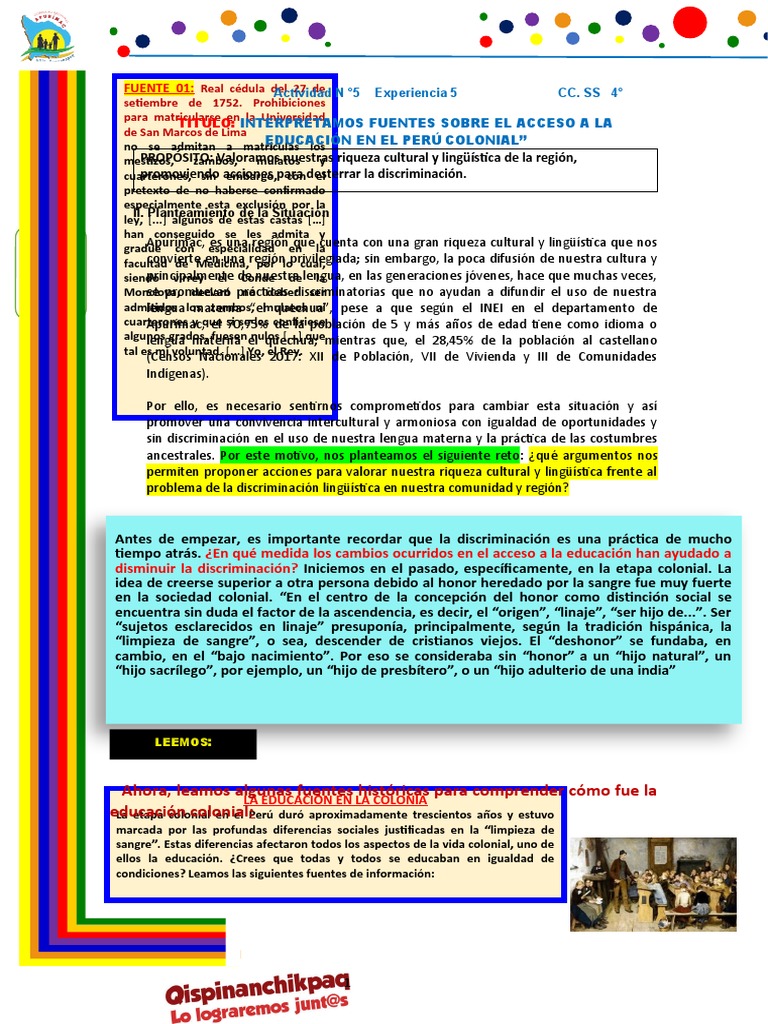 Actividad 5 CC - SS.-Exp. 5 | PDF