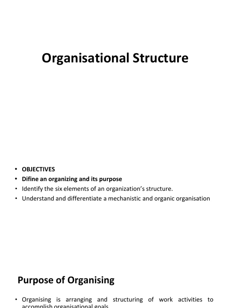 Organisational Structure and Design | PDF | Organizational Structure ...