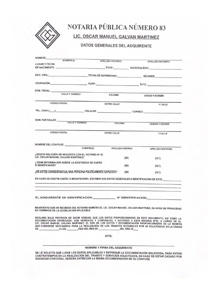 Formato - Notariapublica | PDF