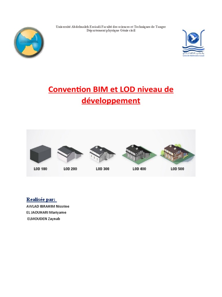 Convention BIM et niveaux LOD | PDF | Building information modeling ...