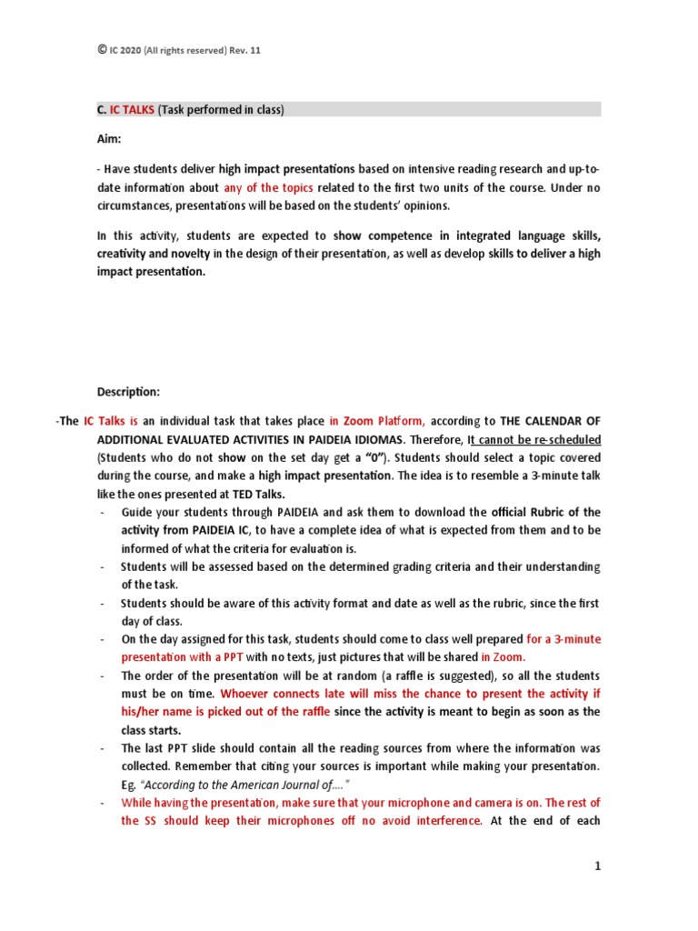 Ip Talks Rules | PDF Ip Talks Rules | PDF