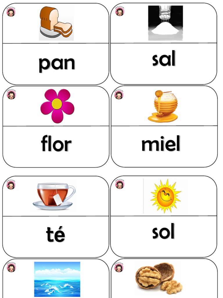 Rompecabezas Monosílabas, Bisílabas, Trisílabas | PDF