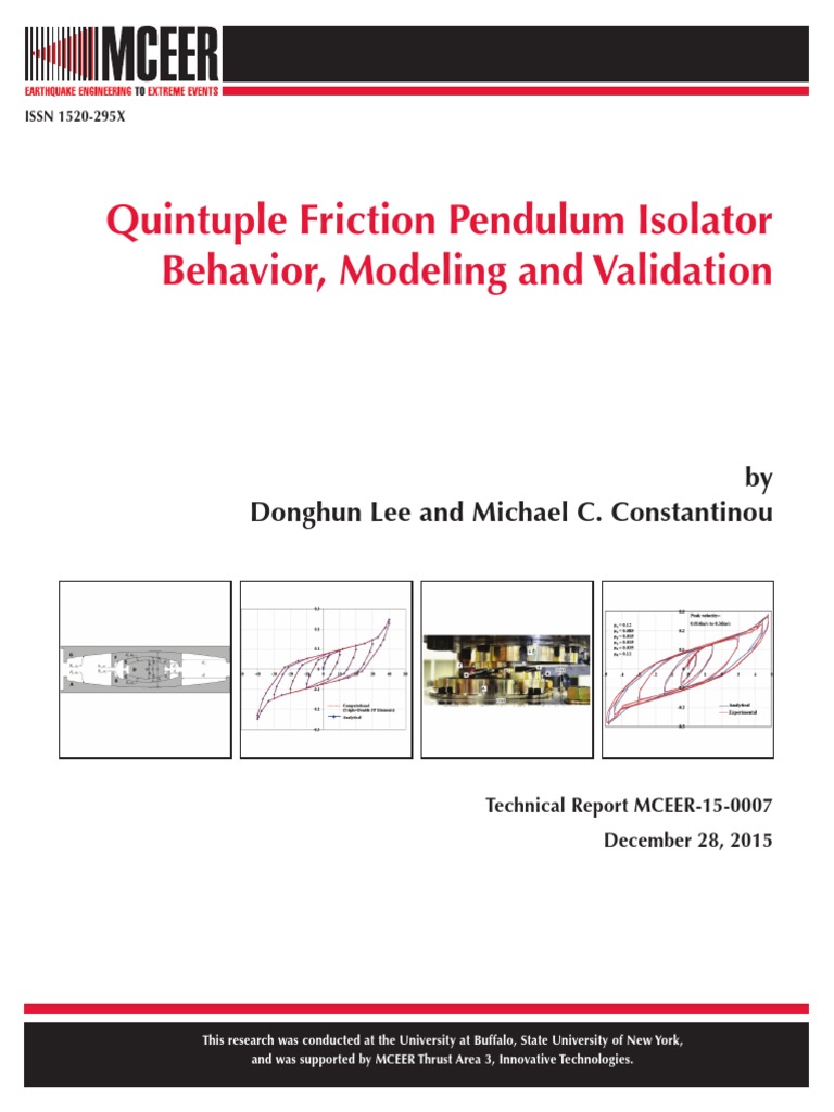 Quintuple Friction Pendulum Isolator Study | PDF | Technology & Engineering