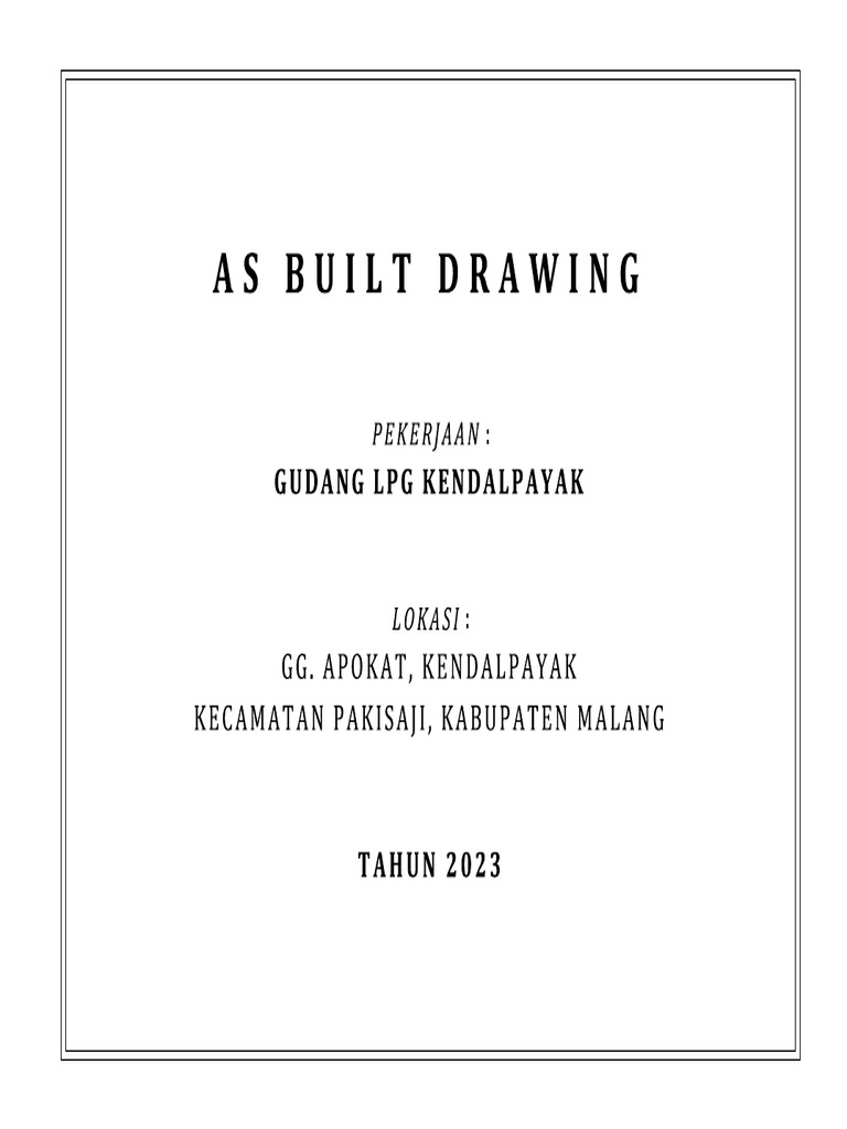 Ars Mep STR Kendalpayak Asbuilt | PDF