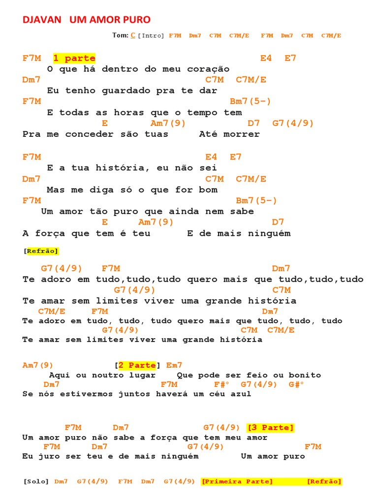 Djavan Um Amor Puro | PDF