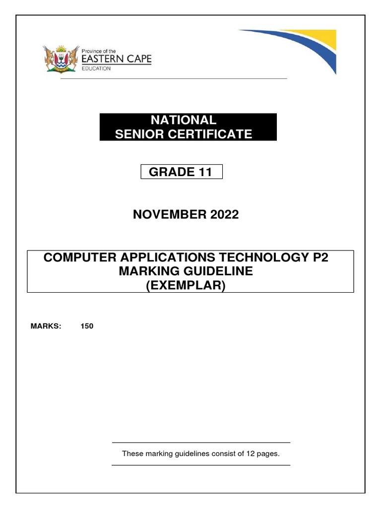 CAT P2 GR11 MEMO NOVEMBER 2022 - English | PDF | Computer File | Computer Virus