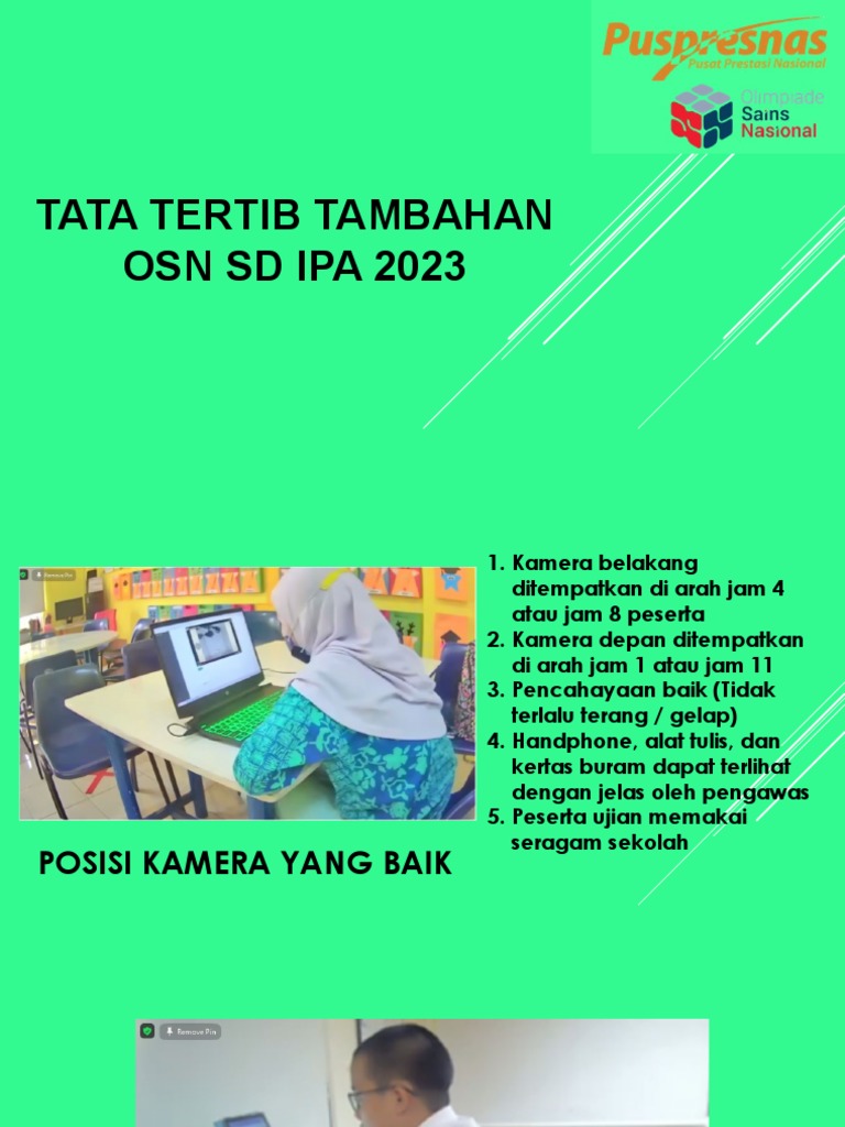 Tata Tertib Tambahan OSN 2023 | PDF