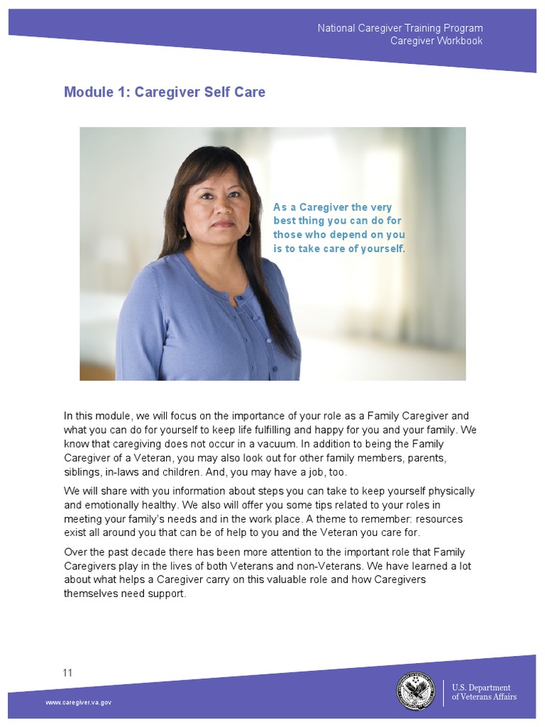 Caregiver Workbook V3 Module 12 | PDF
