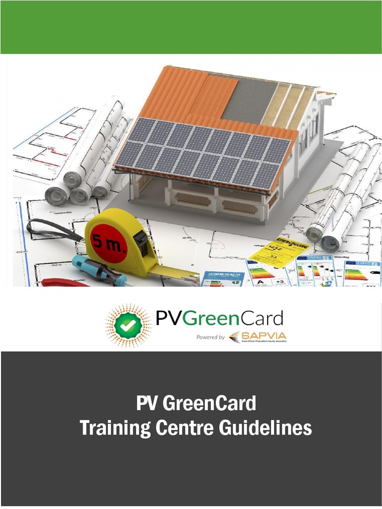 PV GreenCard Training Centre Setup Guide | PDF | Photovoltaics ...