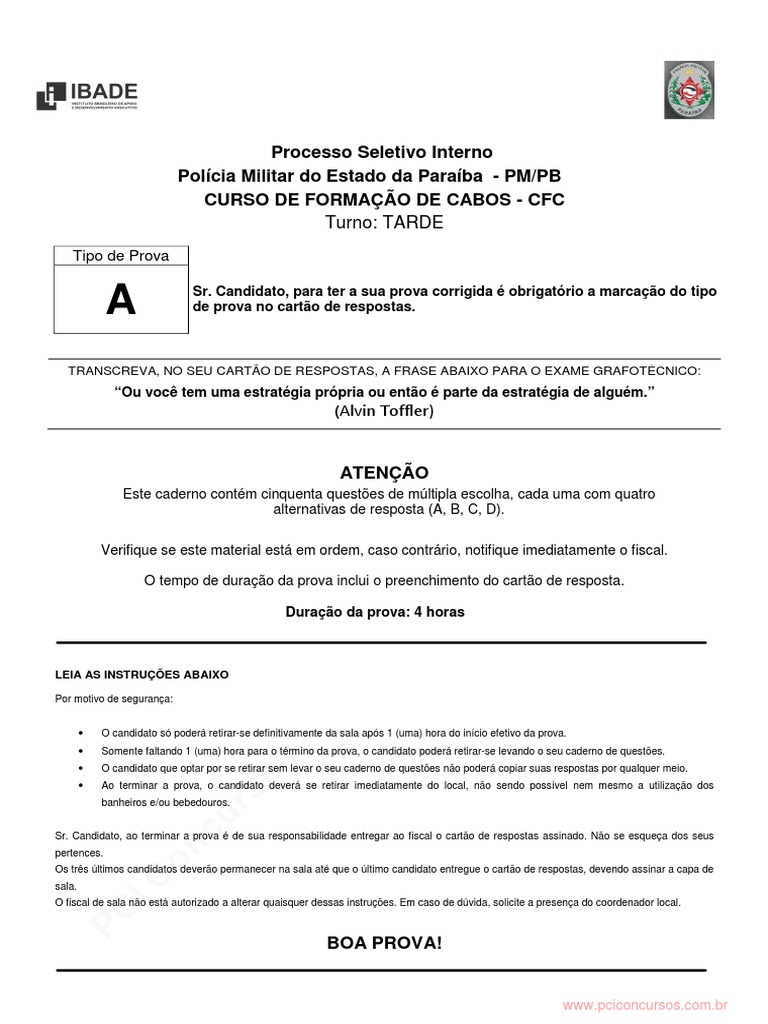 Curso de Formacao de Cabos | PDF