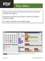 Crea un Pacman en Scratch: Guía Paso a Paso | PDF | Scratch (lenguaje de programación) | Informática