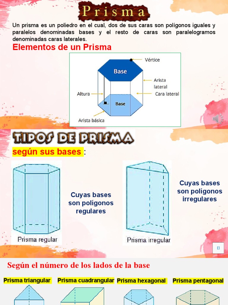 Tipos y Cálculos de Prismas | PDF