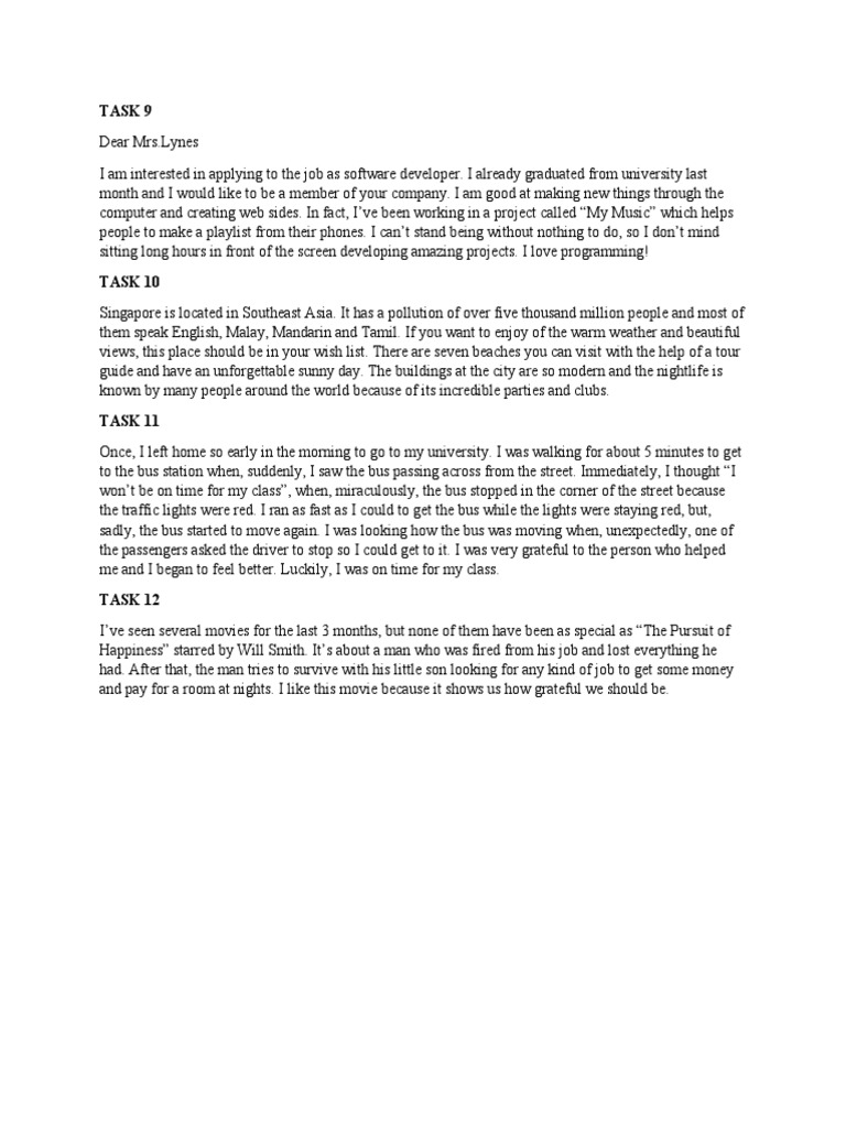 ENG - A2 - DELIVERY TASK 9 To 12 | PDF