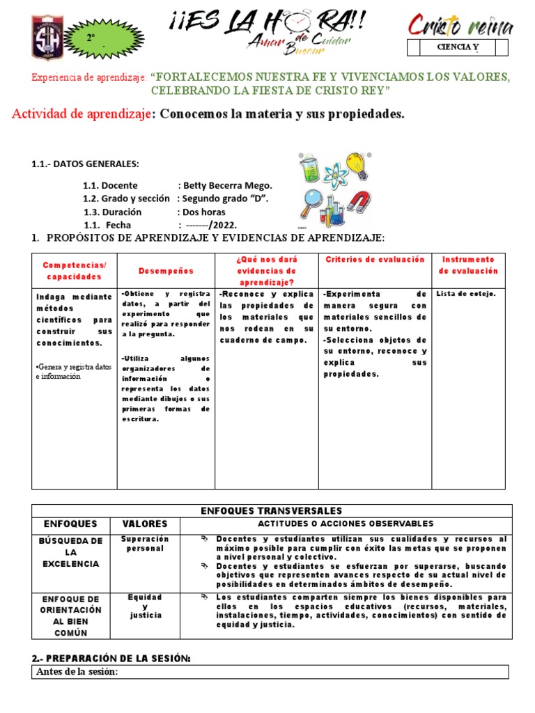 La Materia Ciencia y Tecnología 2 | PDF