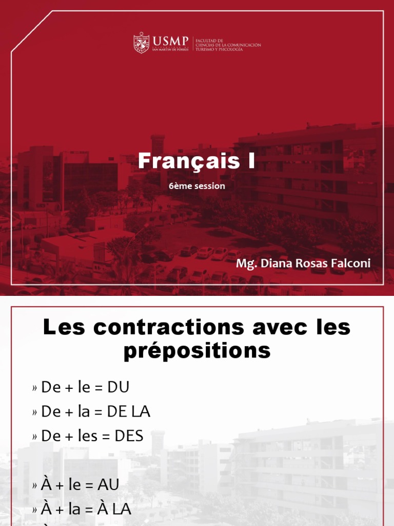 Contractions et articles partitifs en français | PDF