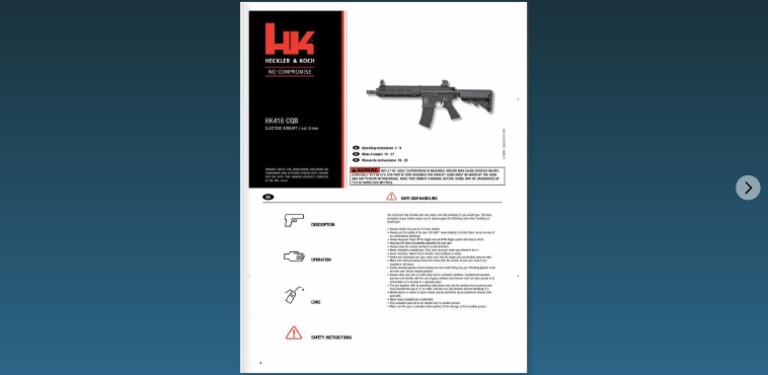 Manual HK 2279005 416 CQB en | PDF