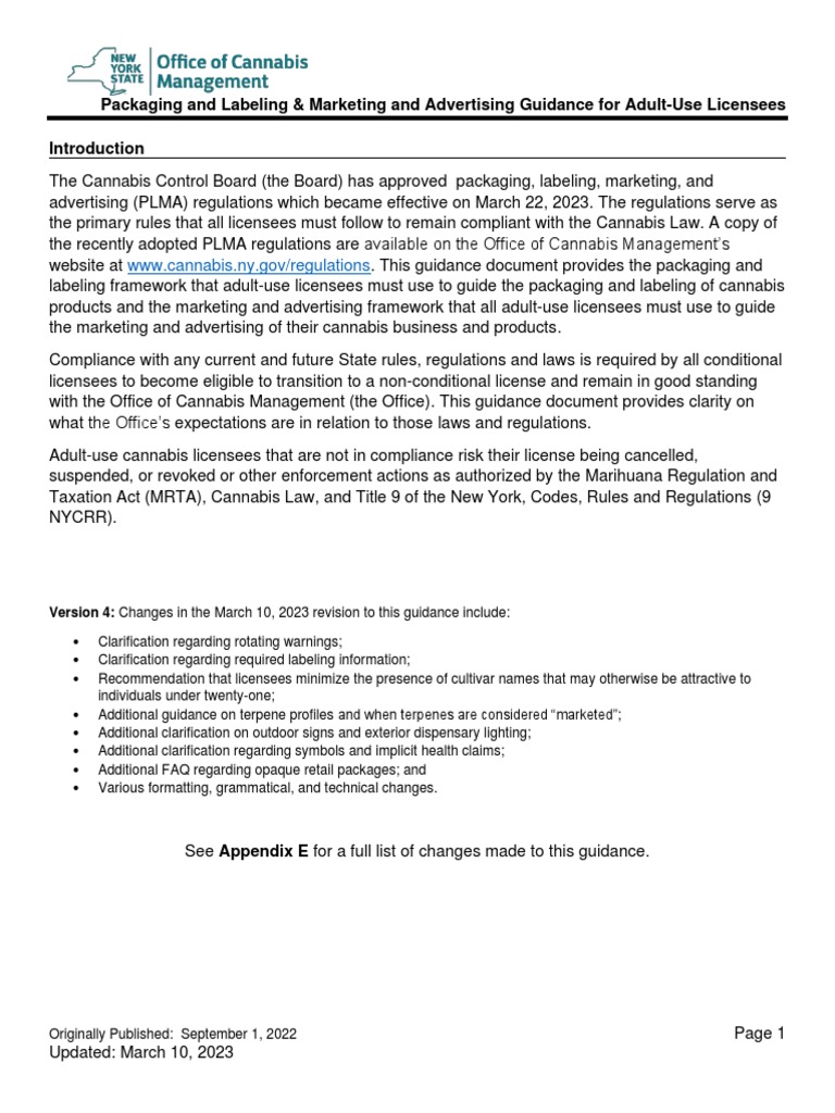 Packaginglabeling and Marketingadvertising Guidance | PDF | Packaging ...