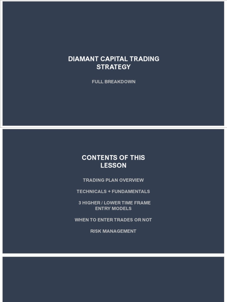 Diamant Capital Full Strategy Breakdown | PDF | Market Liquidity | Risk