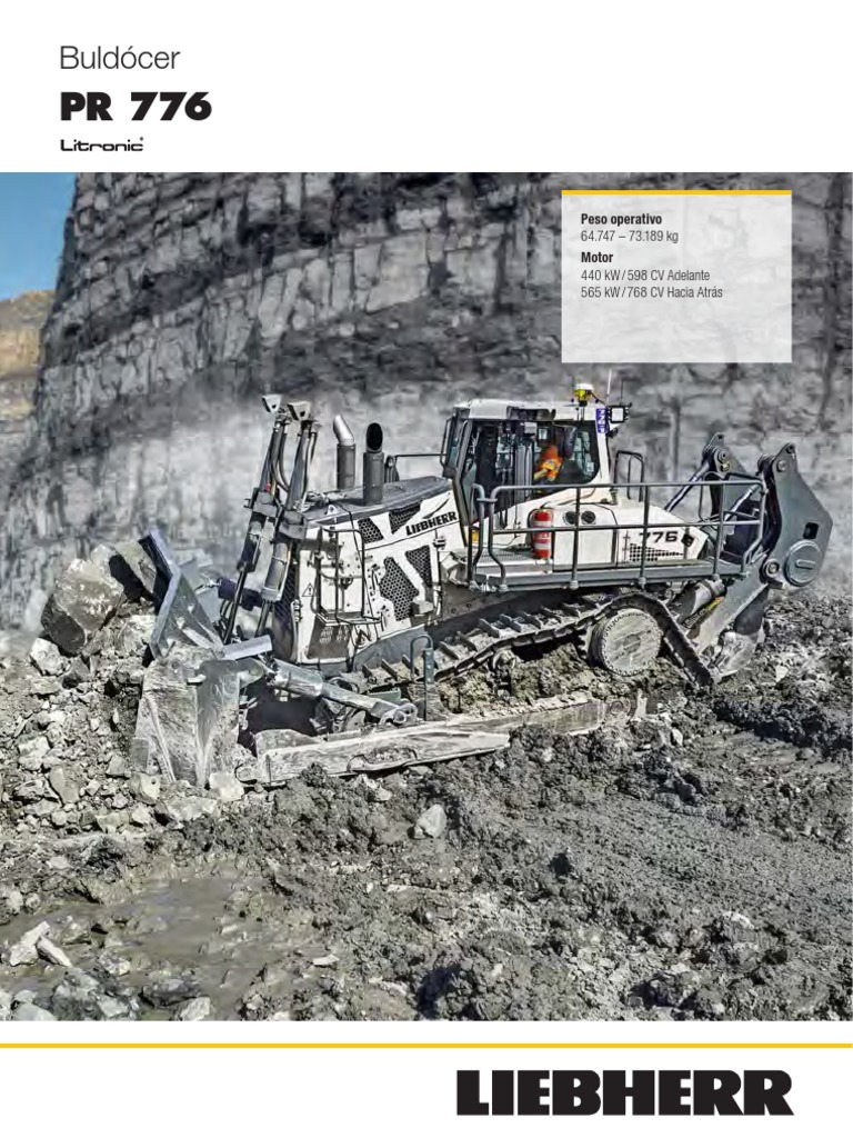 Buldócer Liebherr PR 776: Potencia y Eficiencia | PDF