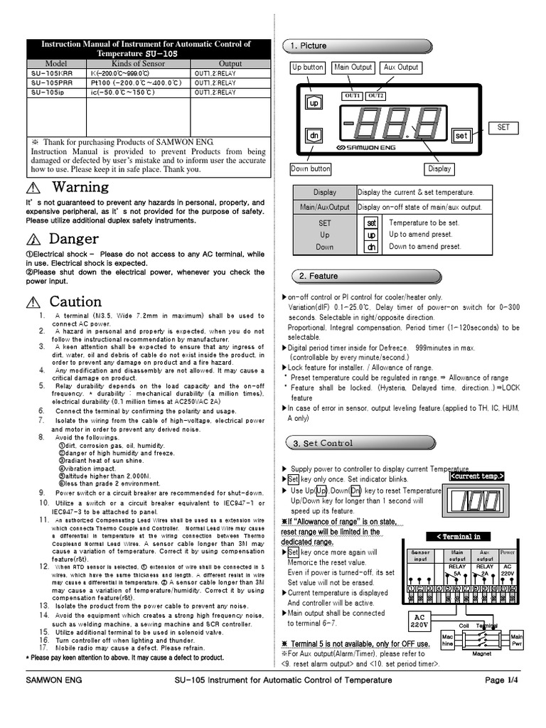 Samwon Su Series KRR PRR | PDF