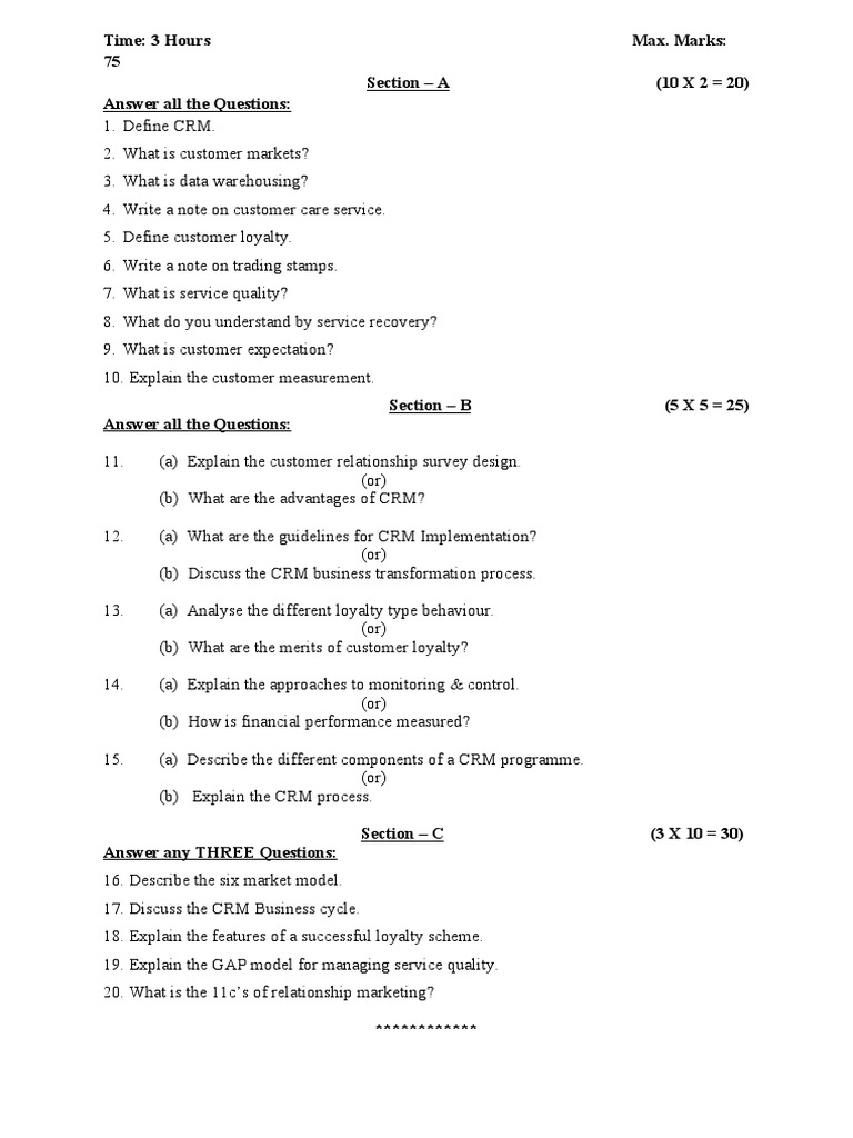 Customer Relationship Management Pdf