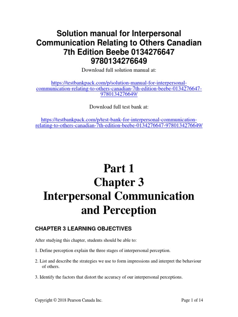 Interpersonal Perception Guide | PDF | Perception | Stereotypes