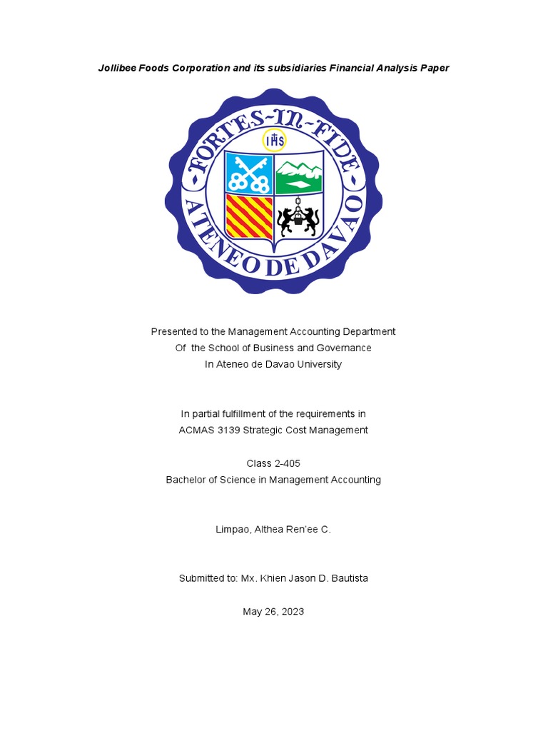 Acmas 3139 Fsa Case Paper | PDF