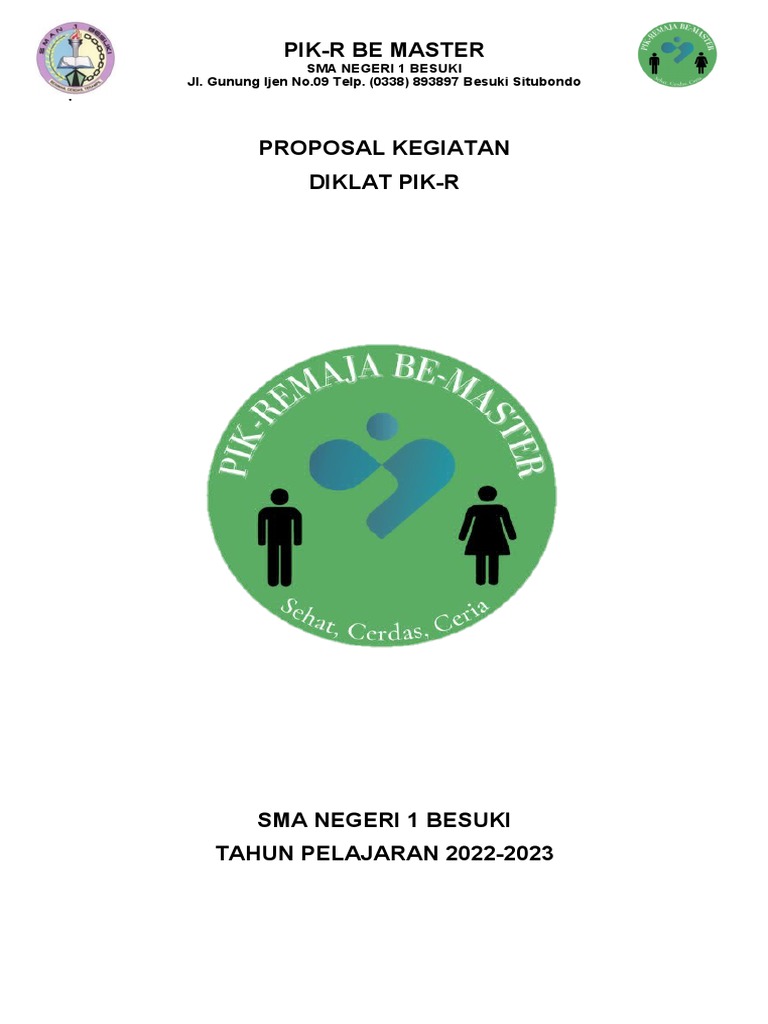 Proposal Diklat Pik-R 2022 | PDF