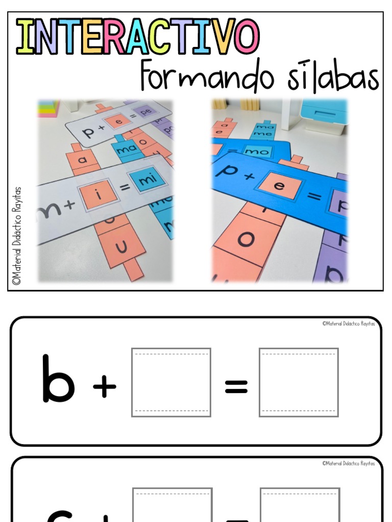 Interactivo Formando Silabas | PDF