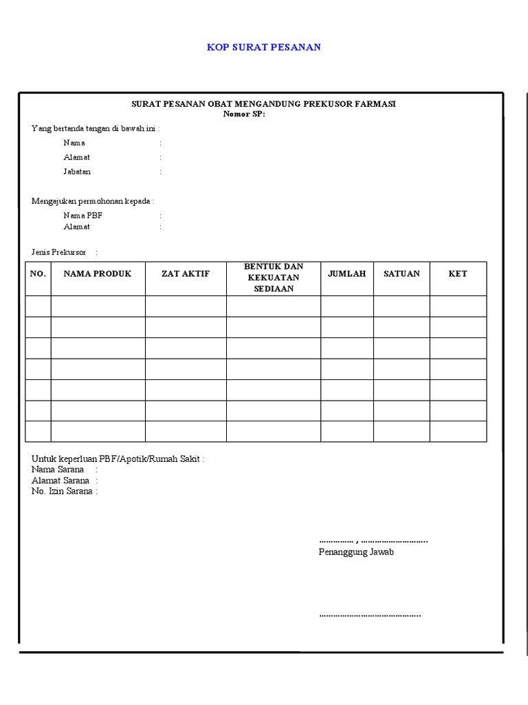 Blanko SP Prekursor | PDF