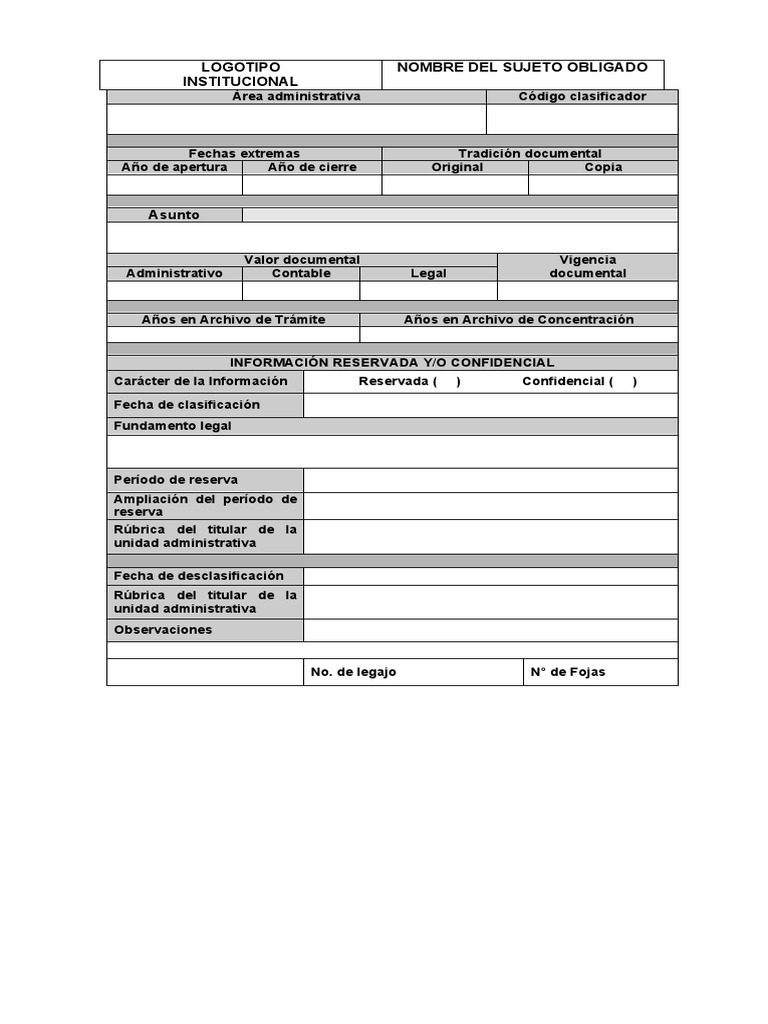3 Formato de Caratula Expediente | PDF