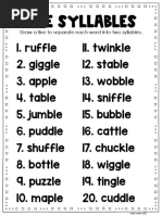 WTW Primary Spelling Inventory | PDF | Orthography | Linguistics