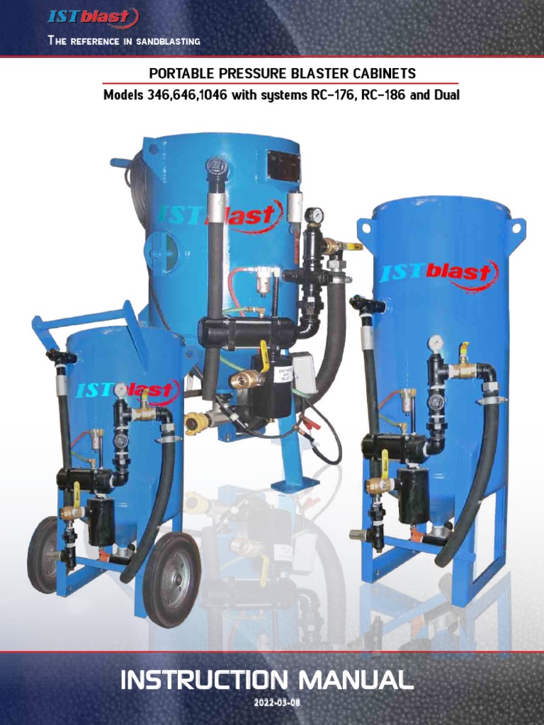 Instruction Manual Sandblast | PDF | Valve | Manufactured Goods