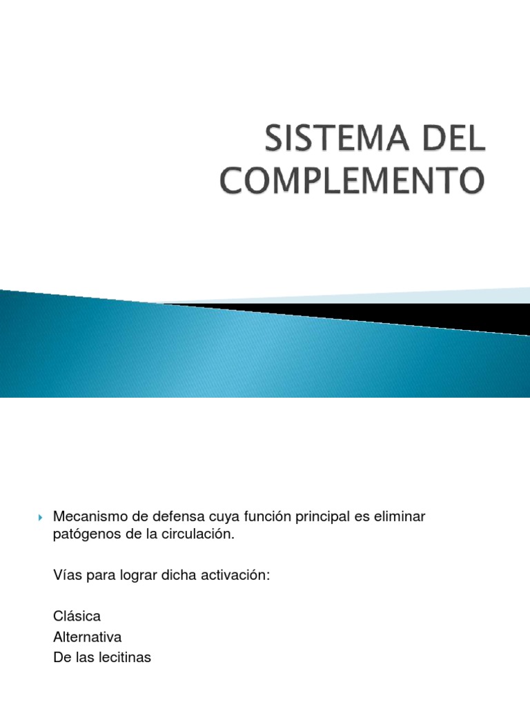 Sistema Del Complemento | PDF
