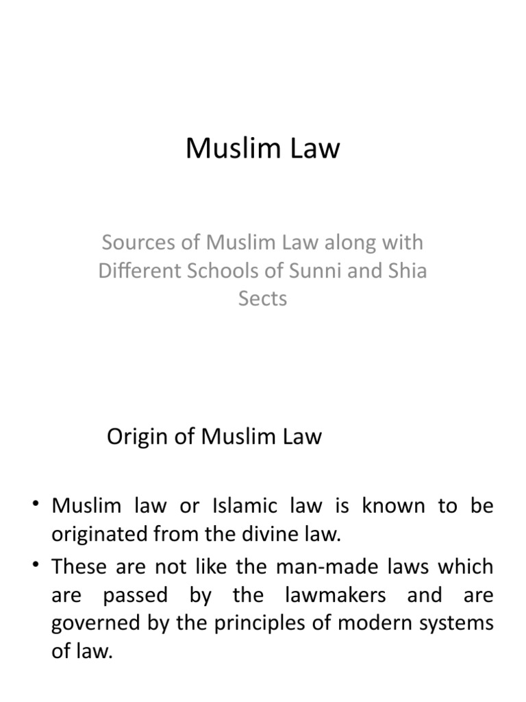 Muslim Law Combined Notes | PDF | Hadith | Sharia
