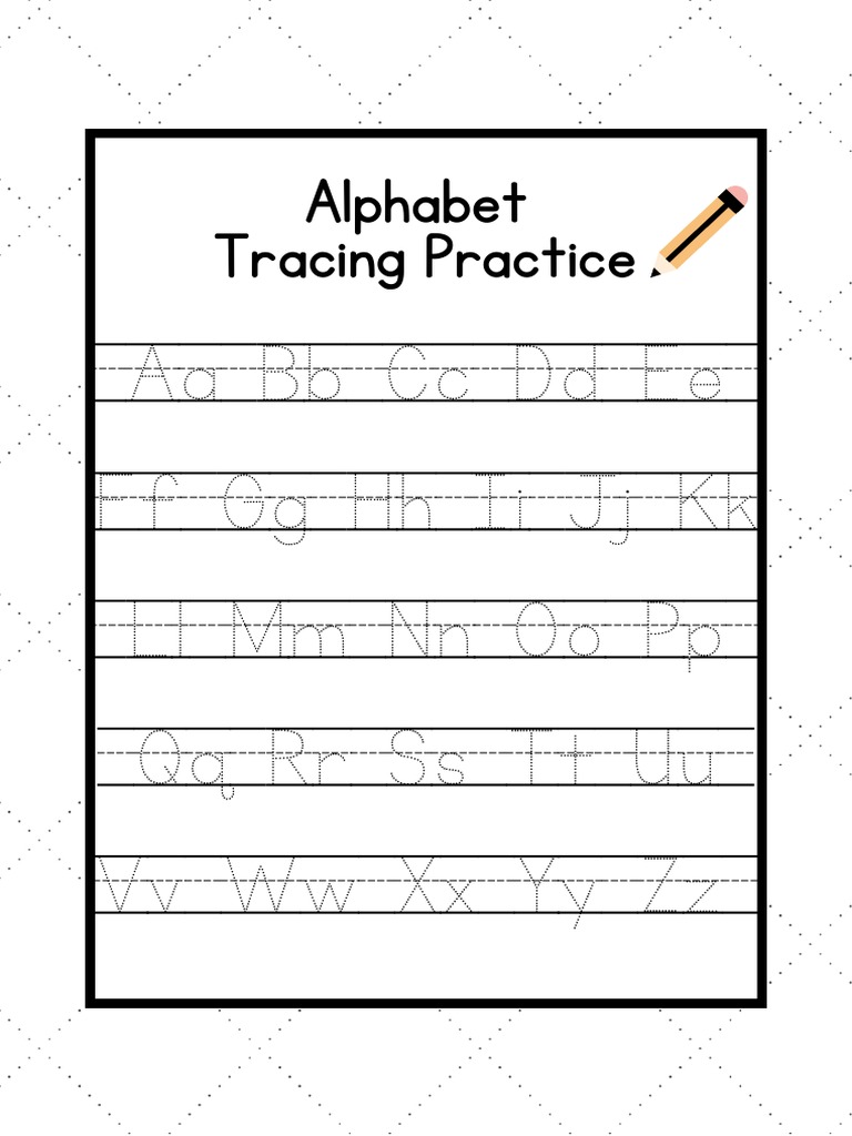 Alphabet Tracing Guide for Kids | PDF
