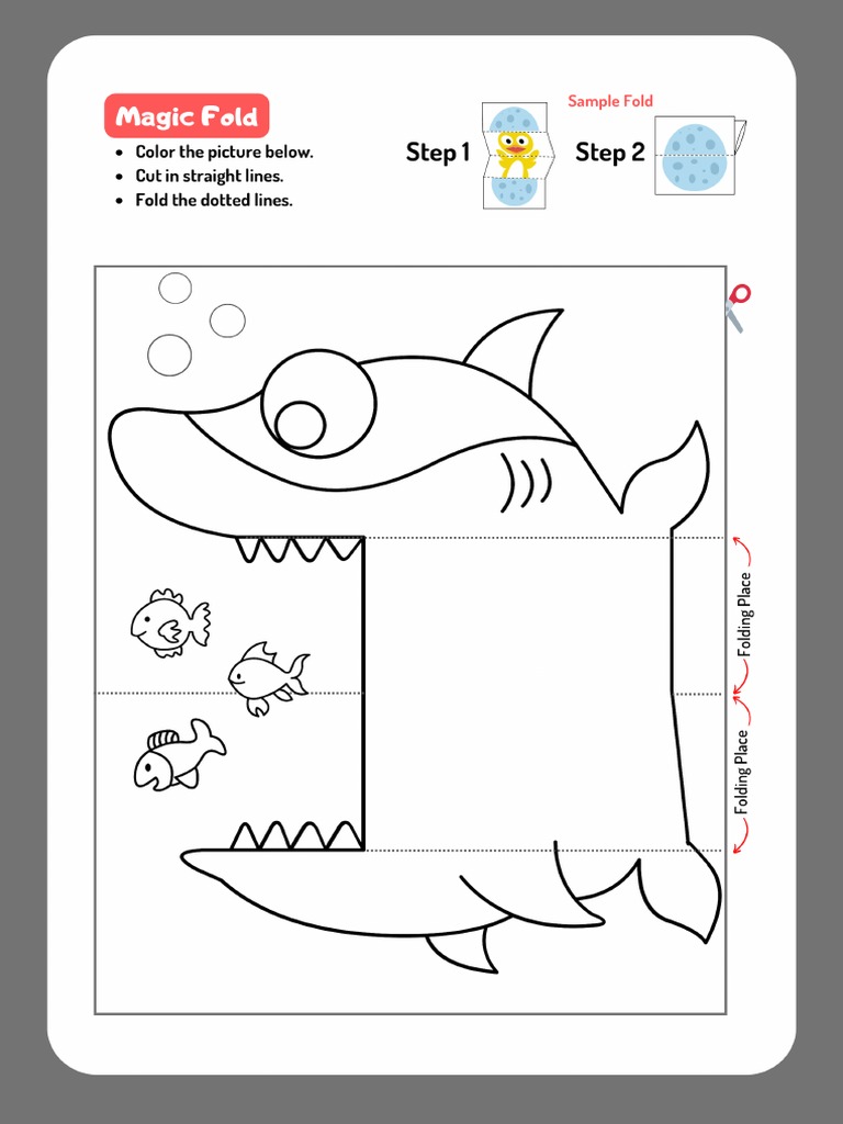 Magic Fold Worksheet Primary School Secondary School Activity Cutting ...