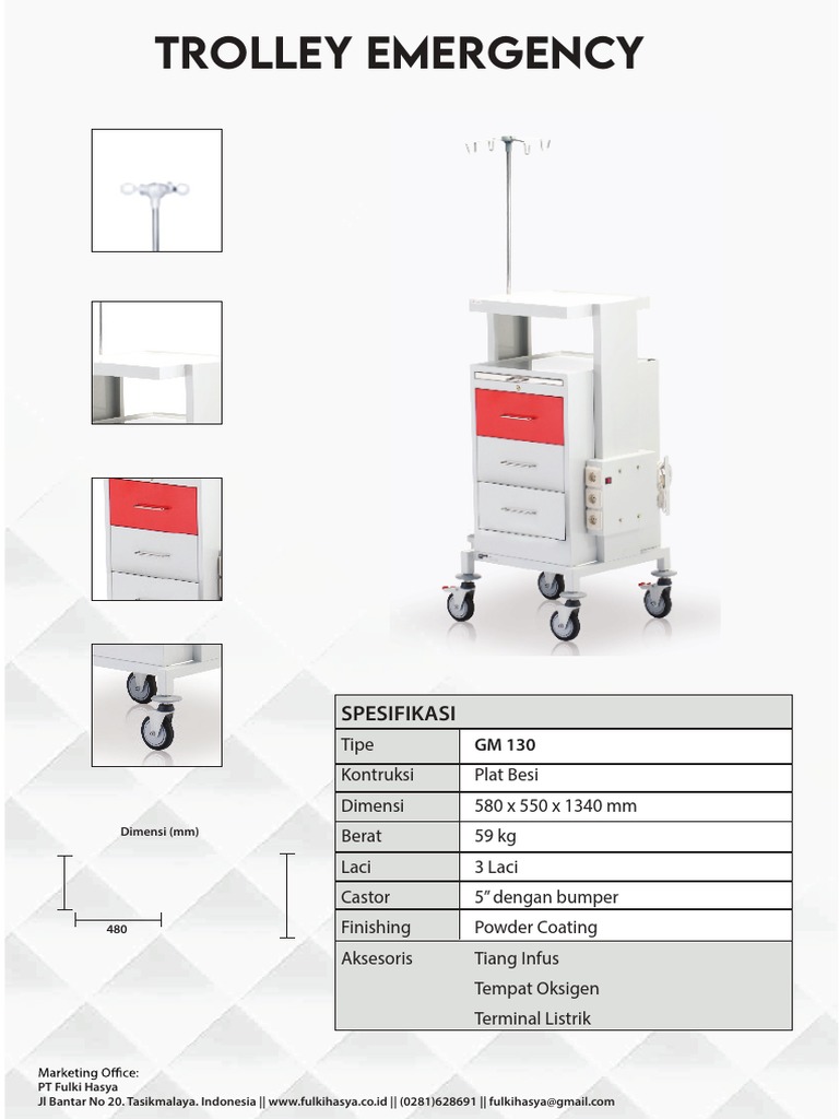 Spesifikasi - Trolley Emergency | PDF