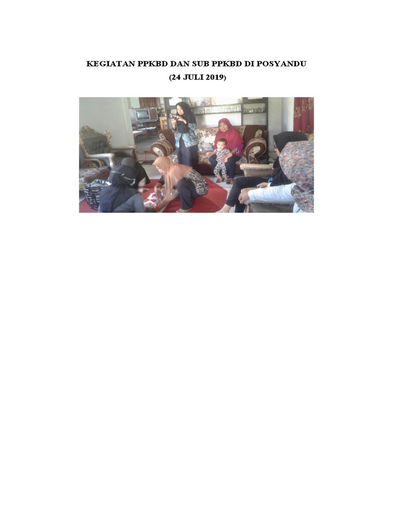 Kegiatan PPKBD Dan Sub PPKBD Di Posyandu | PDF | Ilmu Sosial