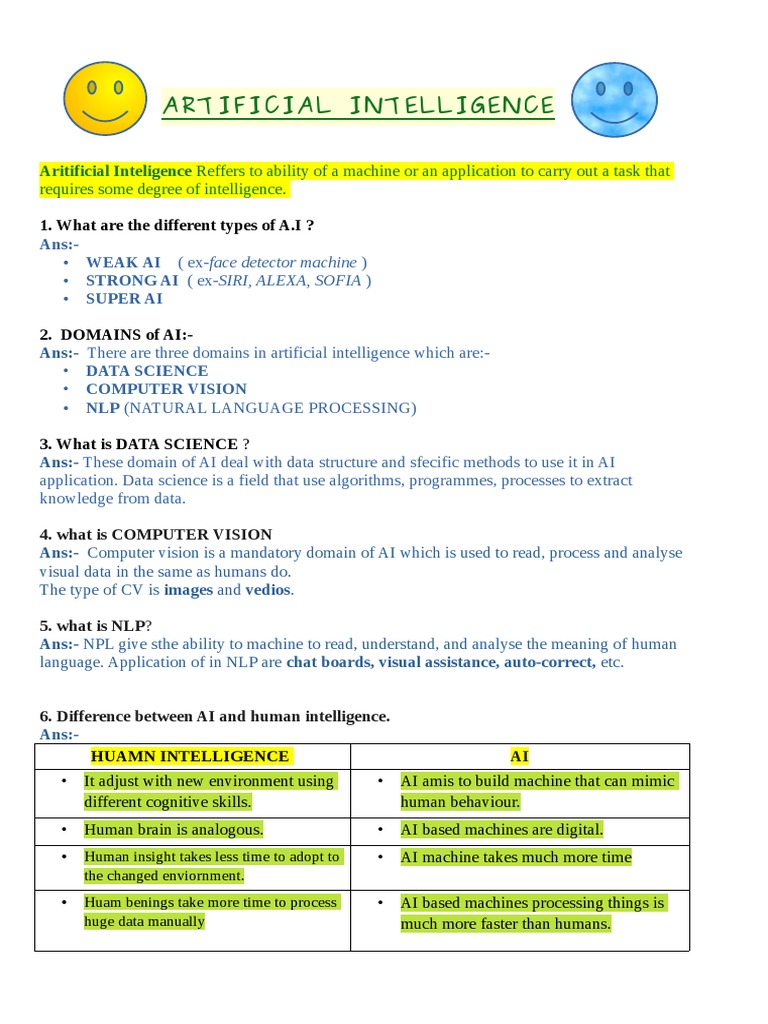 Artificial Intelligence | PDF